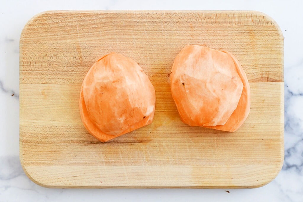 How to Cut Sweet Potatoes into Cubes | Air Fryer Dinners