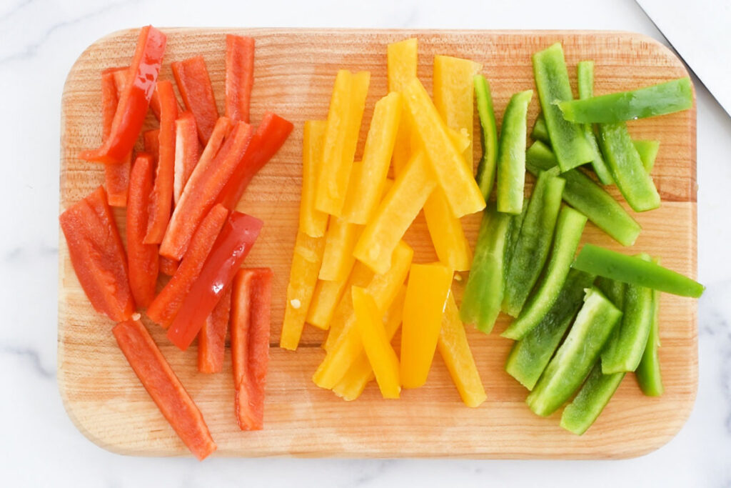 How to Slice Bell Peppers: A Step-by-Step Guide | Air Fryer Dinners